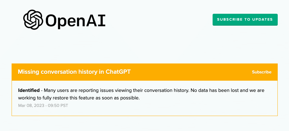Chat GPT Fora do ar: O que fazer?