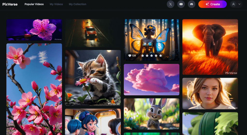 PixVerse AI: Texto para Vídeo Gratuitamente