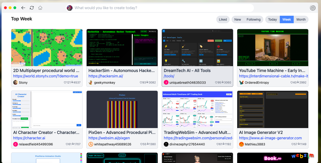Como usar o Websim AI para criar sites rapidamente